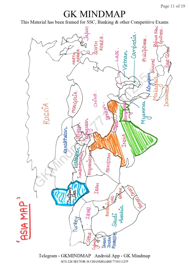 GK Mindmap Geography - Simran IAS Academy