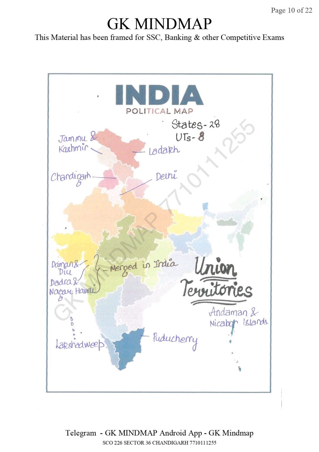 GK Mindmap General Knowledge - Simran IAS Academy